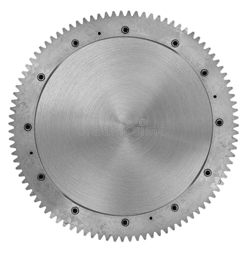 Metal Toothed Gear, on White Background in Insulation Stock Image ...
