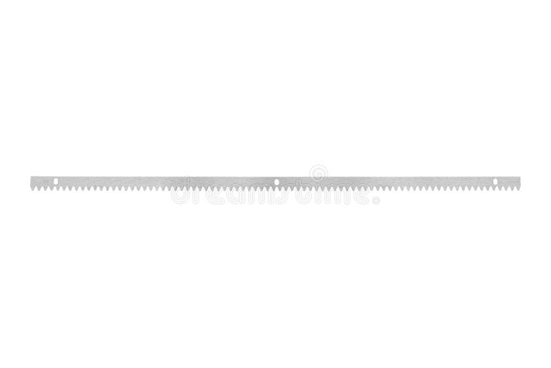 Metal Toothed Rail Isolated on White Background Stock Image - Image of ...