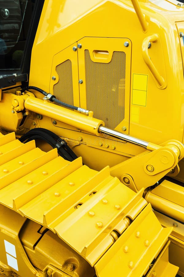 Metal Tracks on the Tractor Stock Photo - Image of automotive, moscow ...