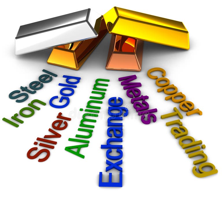 Metal trading stock illustration. Illustration of investing - 26554419