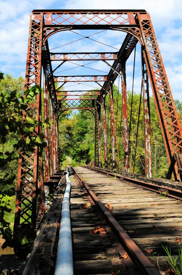 Metal train bridge stock image. Image of outdoors, metal - 26827871