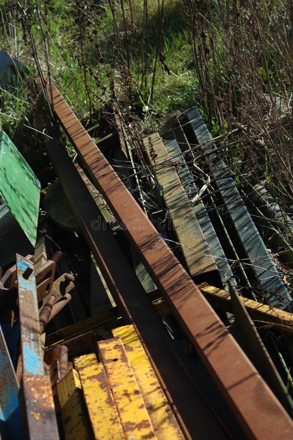 Metal Trash 2 stock image. Image of building, fabrication - 722243