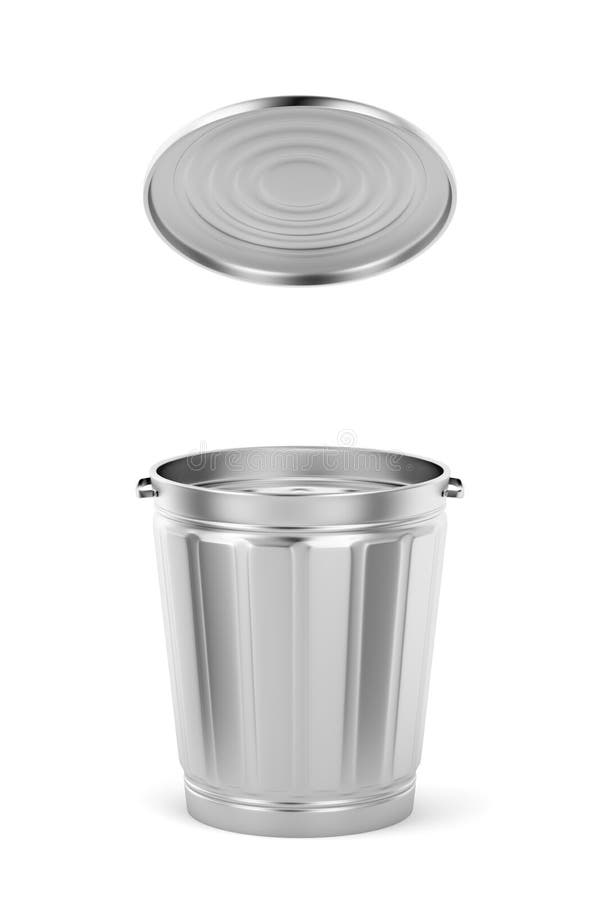 Garbage can with lid stock vector. Illustration of illustration - 4777875
