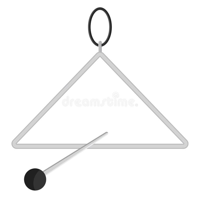 Metal Triangle Instrument, Icon Stock Vector - Illustration of music ...