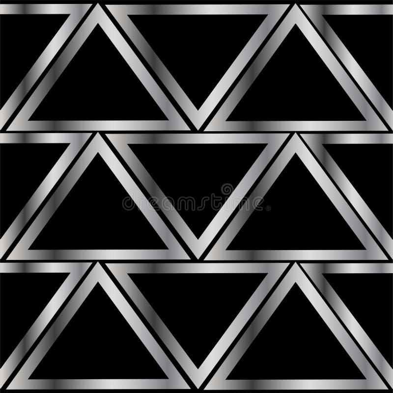 Metal triangle pattern stock illustration. Illustration of triangles ...