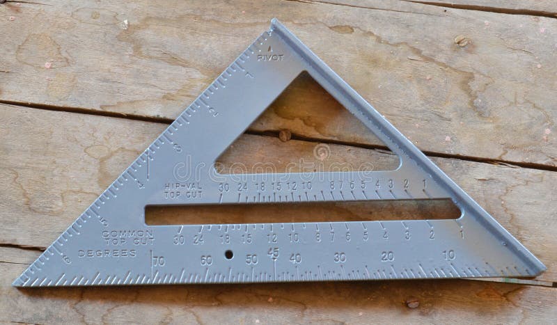 Metal Triangle Tools for Architecture and Construction Stock Photo ...