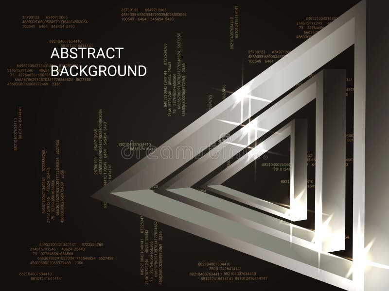 Metal Triangles Sparkle on the Background. Stock Vector - Illustration ...