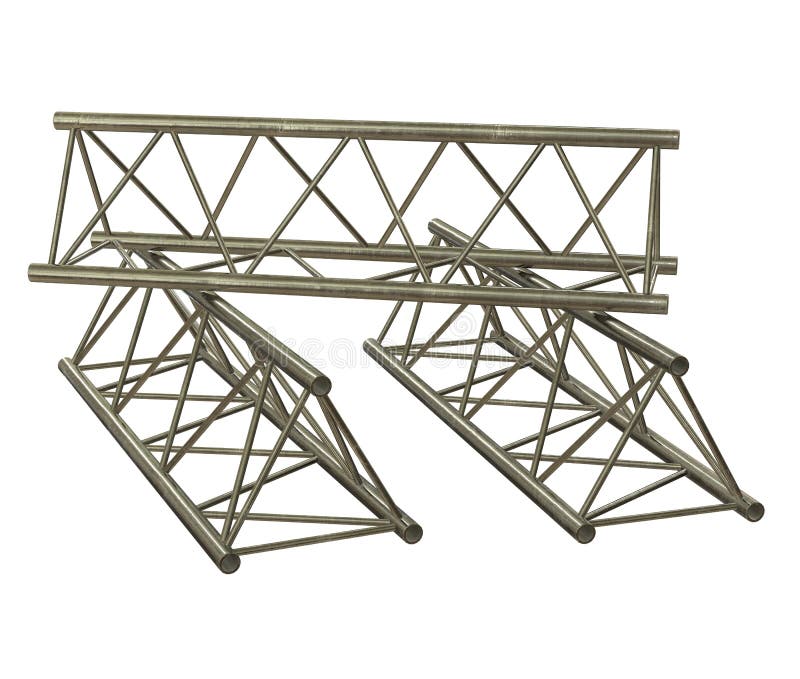 Metal truss girder element stock illustration. Illustration of ...