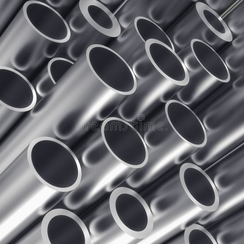 Metal Tube Background stock illustration. Illustration of factory ...