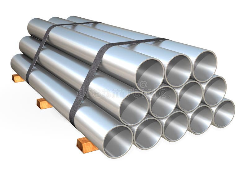 Metal tube stock illustration. Illustration of industrial - 18686127