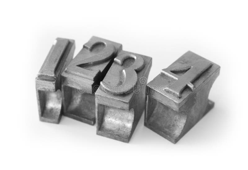Metal Type (cast Metal Sort) Stock Image - Image of isolated, type: 3401643