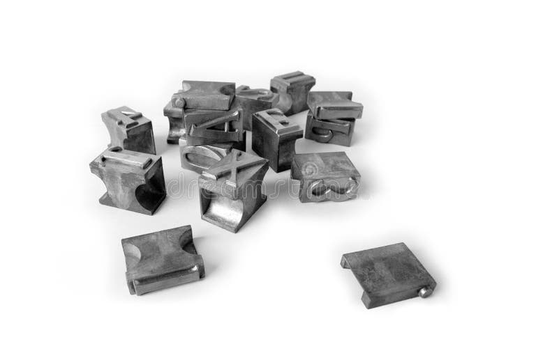 Metal Typographic Letters stock image. Image of newspaper - 1788239
