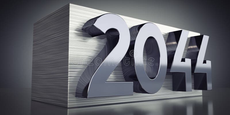 2044 - Metal Typographical Concept Stock Illustration - Illustration of ...