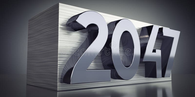 2047 - Metal Typographical Concept Stock Illustration - Illustration of ...