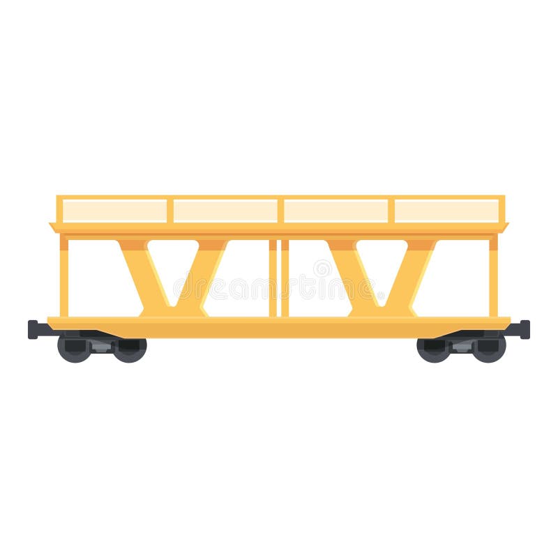 Metal Wagon Icon Cartoon Vector. Train Cargo Stock Vector ...