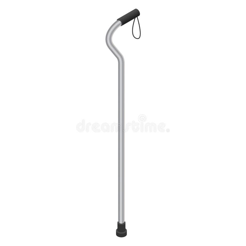 Metal Walking Stick Icon Set, Isometric Style Stock Vector ...