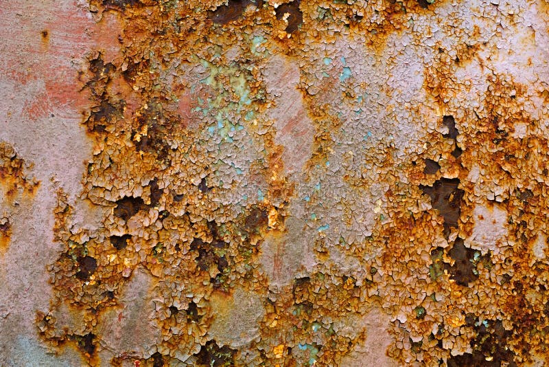Metal Wall with Rust. Metal Corrosion Stock Photo - Image of pattern ...