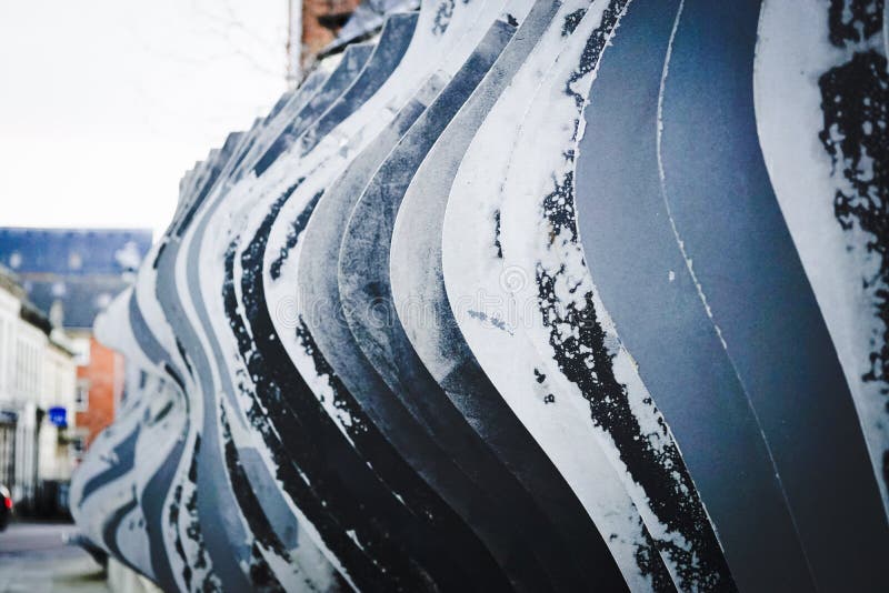 Metal wall stock photo. Image of abstract, wavy, metal - 85294422