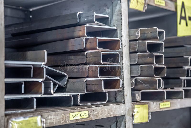 The Interior Metal Manufacturing Vertical Machining Center Stock Image ...