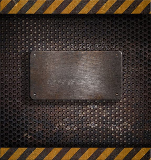 Metal warning template stock image. Image of backdrop - 19359671