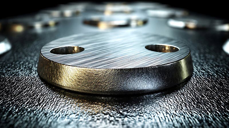 Metal Washers Array Industrial Backdrop Chrome Details Shiny Surface ...
