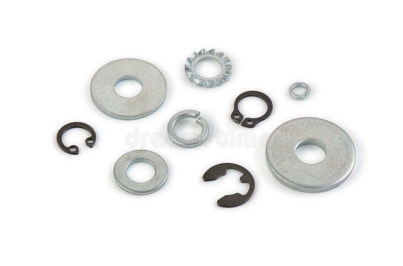 Set of different washers stock image. Image of macro - 21455735