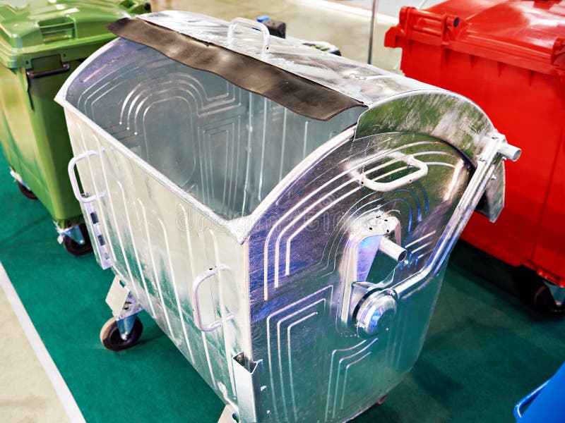 Waste Container at Industrial Exhibition Editorial Stock Photo - Image ...