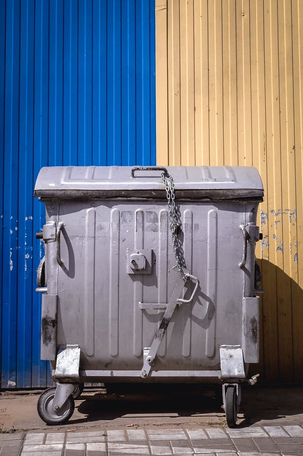 Wheeled Container Bin stock photo. Image of waste, wheels - 229906844