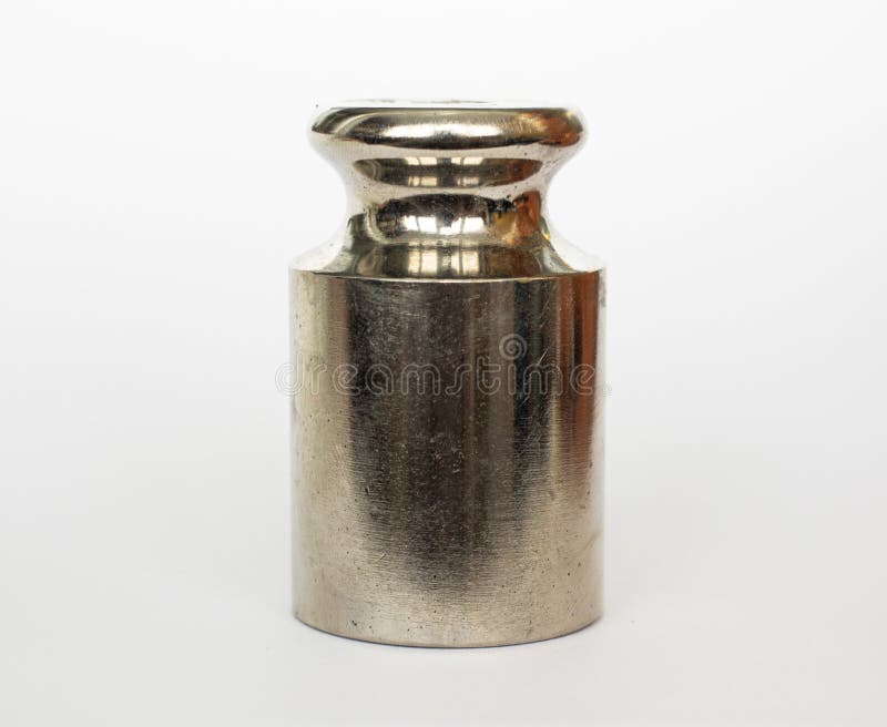 Metal Weight for Measuring Mass on a White Non-isolated Background ...