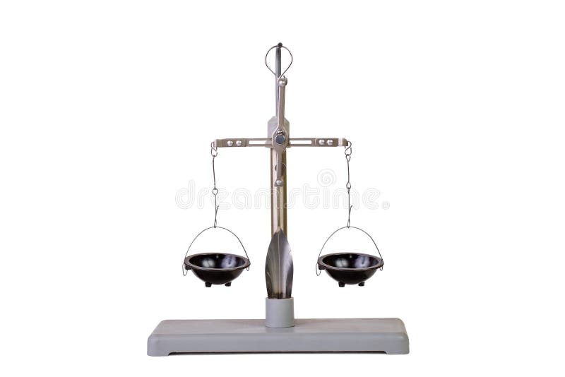 Metal Weighting Balanced Scales Stock Photo - Image of isolated, legal ...