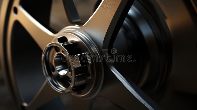 Metal Wheel Concept Art for Industrial Applications and Design Stock ...
