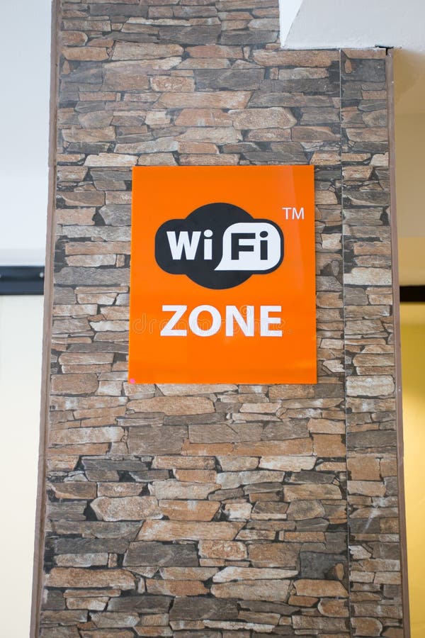 Metal WIFI Sign in the Hotel Editorial Photo - Image of outdoor, banner ...