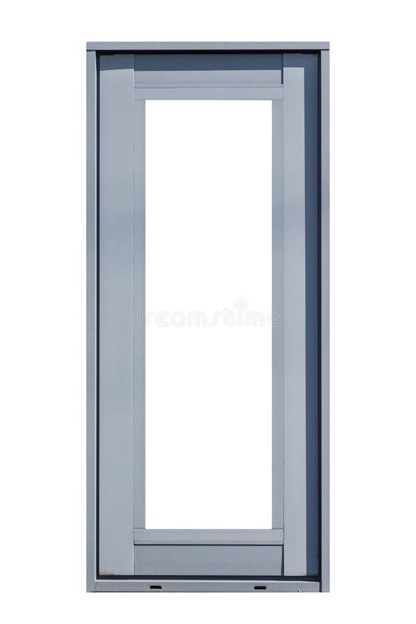 Metal Window Frame Isolated Stock Illustration - Illustration of design ...