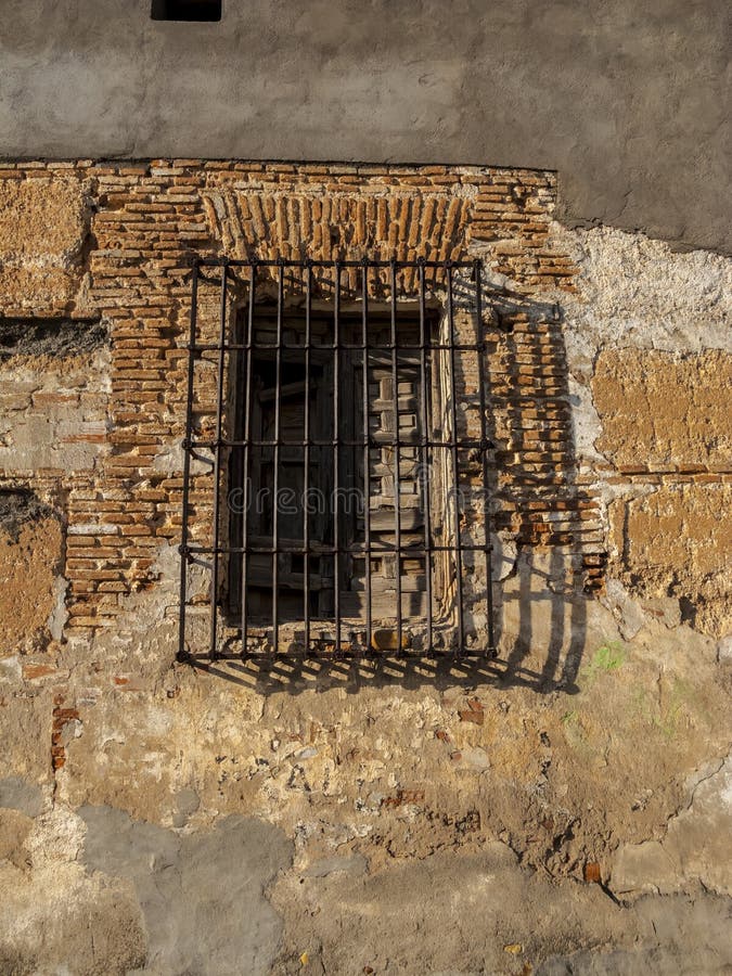 Metal Window Grilles, Old, Prison Stock Photo - Image of interior, aged ...