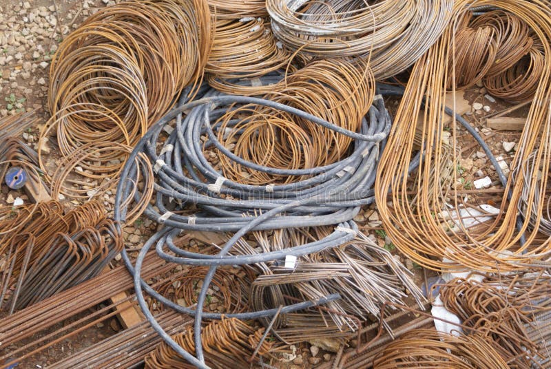Metal wire stock image. Image of iron, rubbish, wire - 12867575