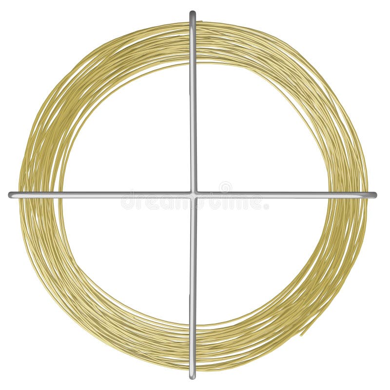 Metal wire (copper) stock illustration. Illustration of copper - 24060481