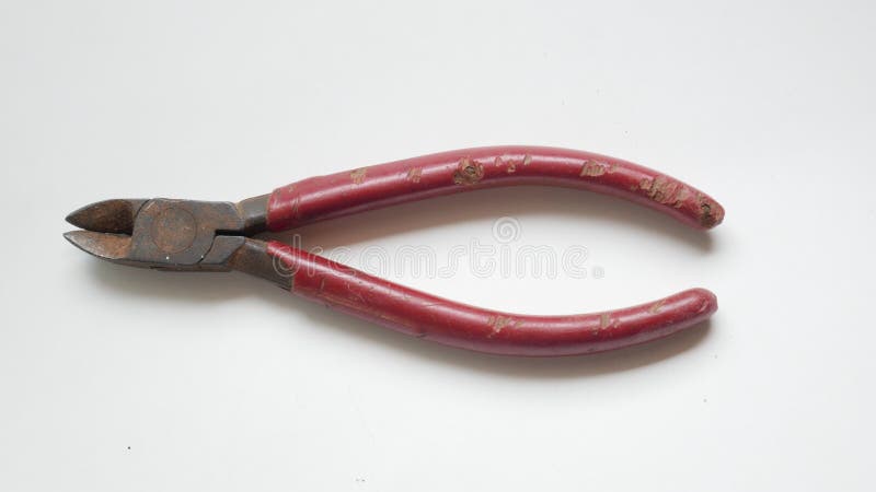 Metal Wire Cutting Pliers Hand Work Tool Equipment. Stock Photo - Image ...