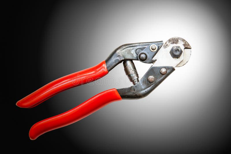 Metal wire cutting pliers stock image. Image of isolated - 81641519