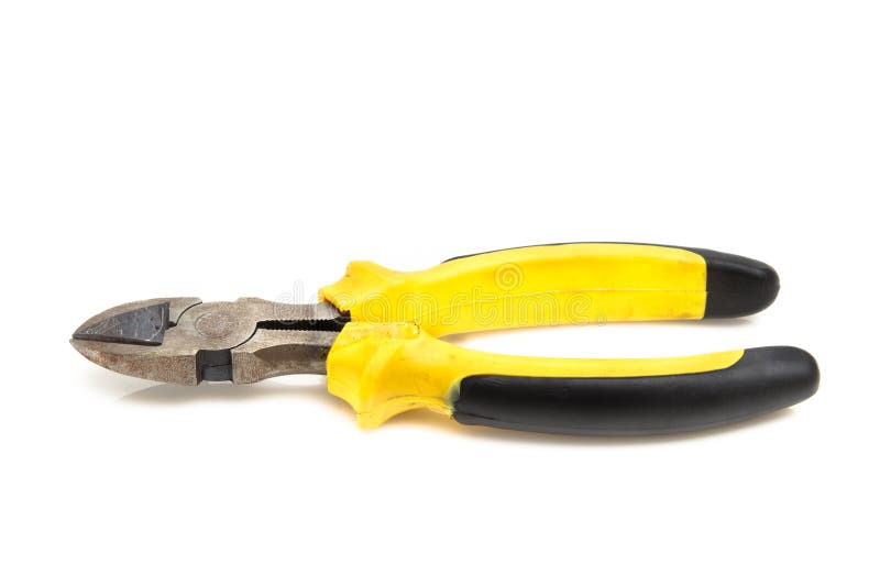 Metal Wire Cutting Pliers Studio Shot Stock Image - Image of home ...