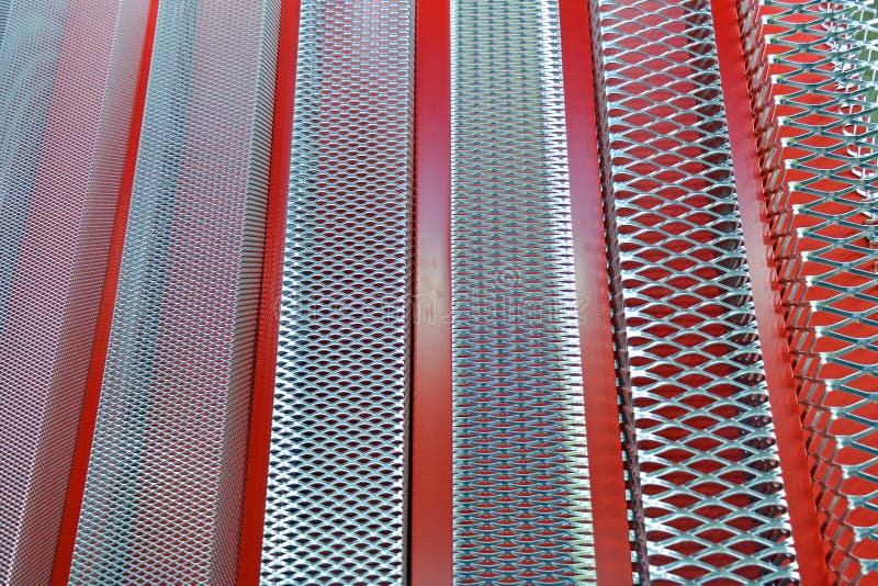 Metal Wire Gutter Guard Mesh Samples Stock Image - Image of texture ...
