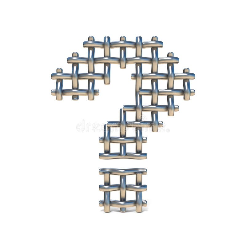 Metal question mark stock illustration. Illustration of help - 103477839