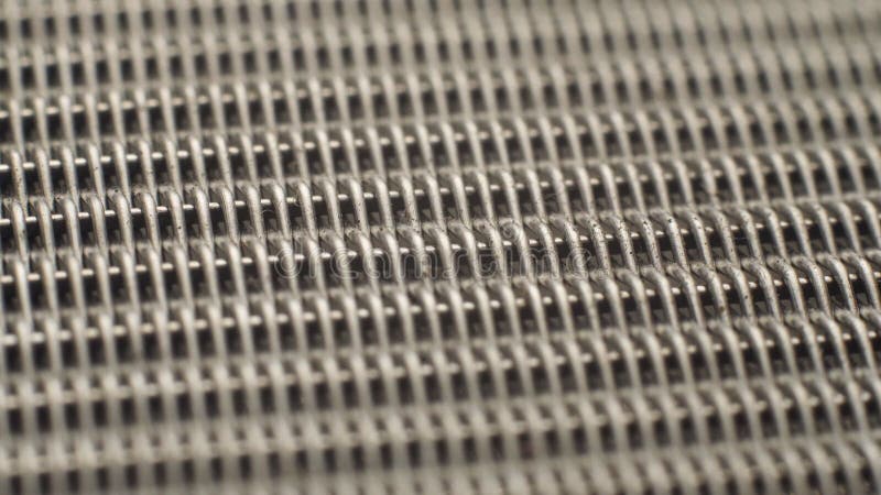 Metal Wire Mesh Rotating in Circle. Abstract Background Texture Macro ...