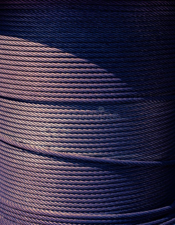 Metal Wire Roll Close-up. Pattern of Cables Stock Photo - Image of ...
