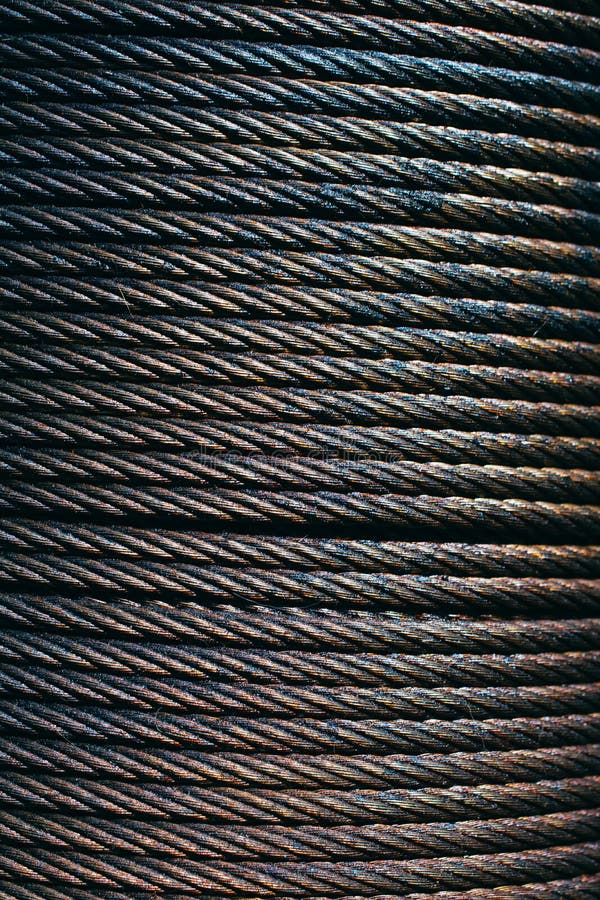 Metal Wire Roll Close-up. Pattern of Cables Stock Image - Image of ...