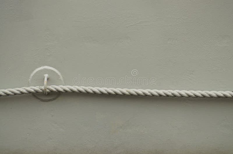 Metal Wire Ropes on Board Ship. Stock Image - Image of equipment ...