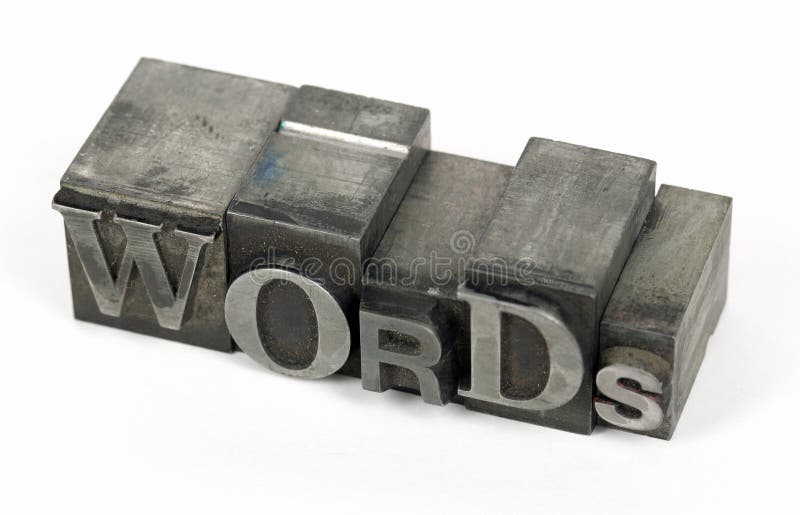 Metal Words stock image. Image of press, design, fount - 6027627
