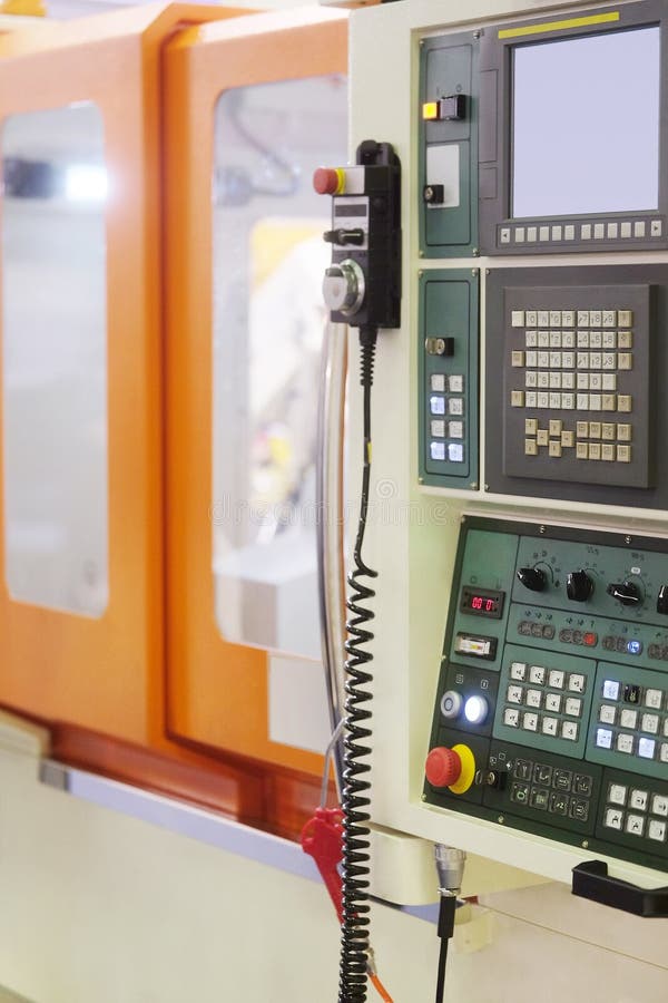 Metal-working machine stock image. Image of electronics - 54903641