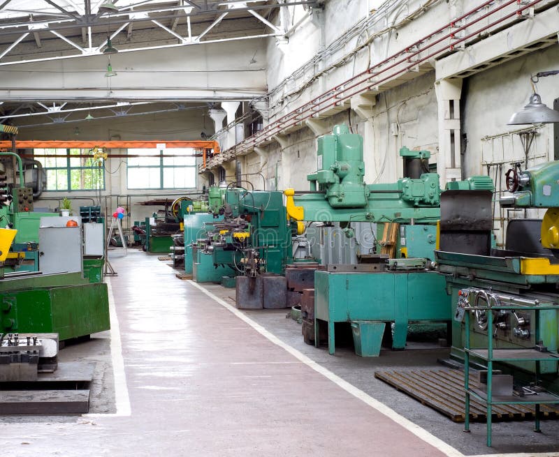 Metal working shop stock photo. Image of machine, works - 12151596