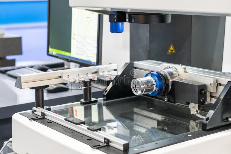 Metal Workpiece during Measuring by High Technology and Precision Optic ...