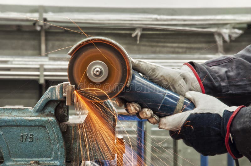 Metal Workshop: Drill and Lathe Stock Photo - Image of steel, handyman ...